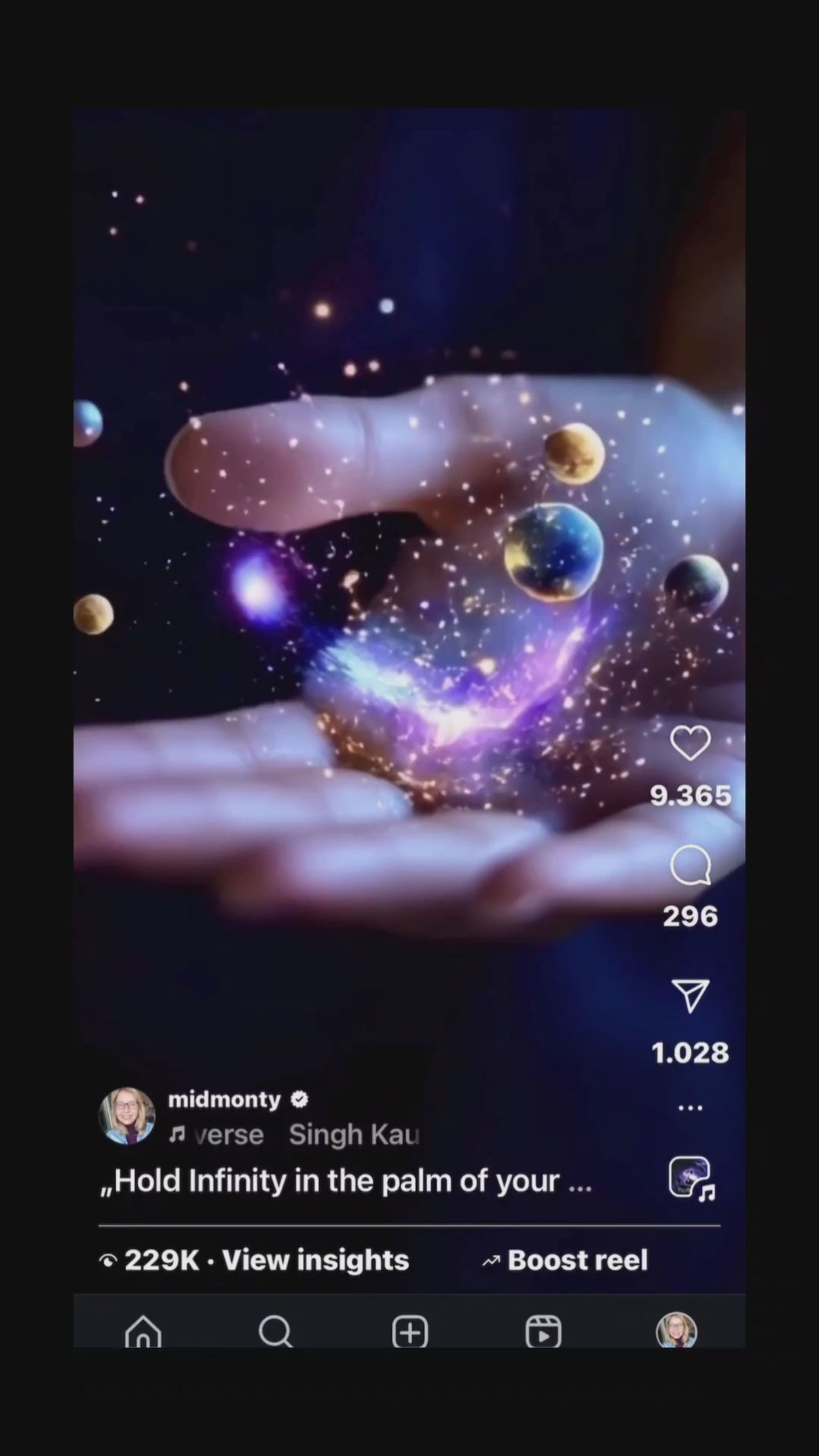 Galaxy in Your Hands | 4K Space Wallpaper for iPhone & Android ...
